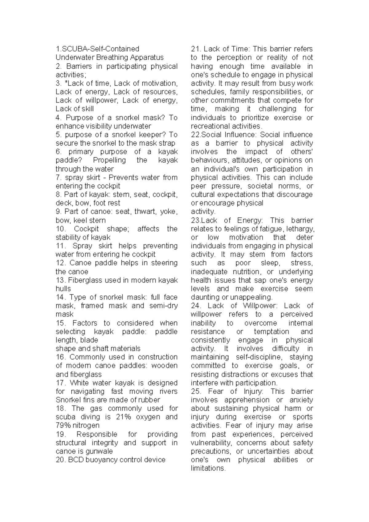 PE- Reviewer: Overcoming Barriers to Physical Activity and Equipment ...