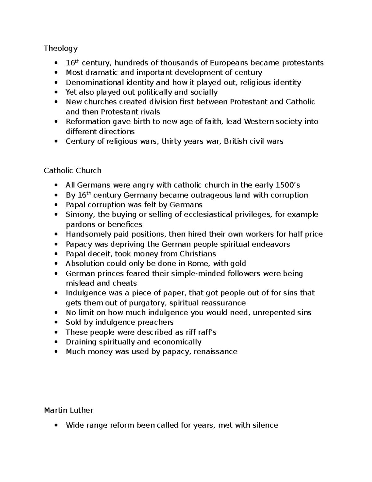 HIST 16: The Protestant Reformation and Its Impact on 16th Century ...
