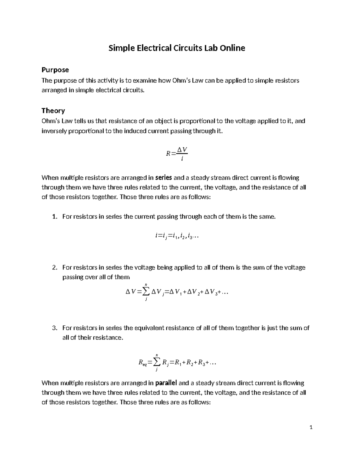Fall2023 Simple Electrical Circuits Lab Online-2 - Tagged - Simple ...