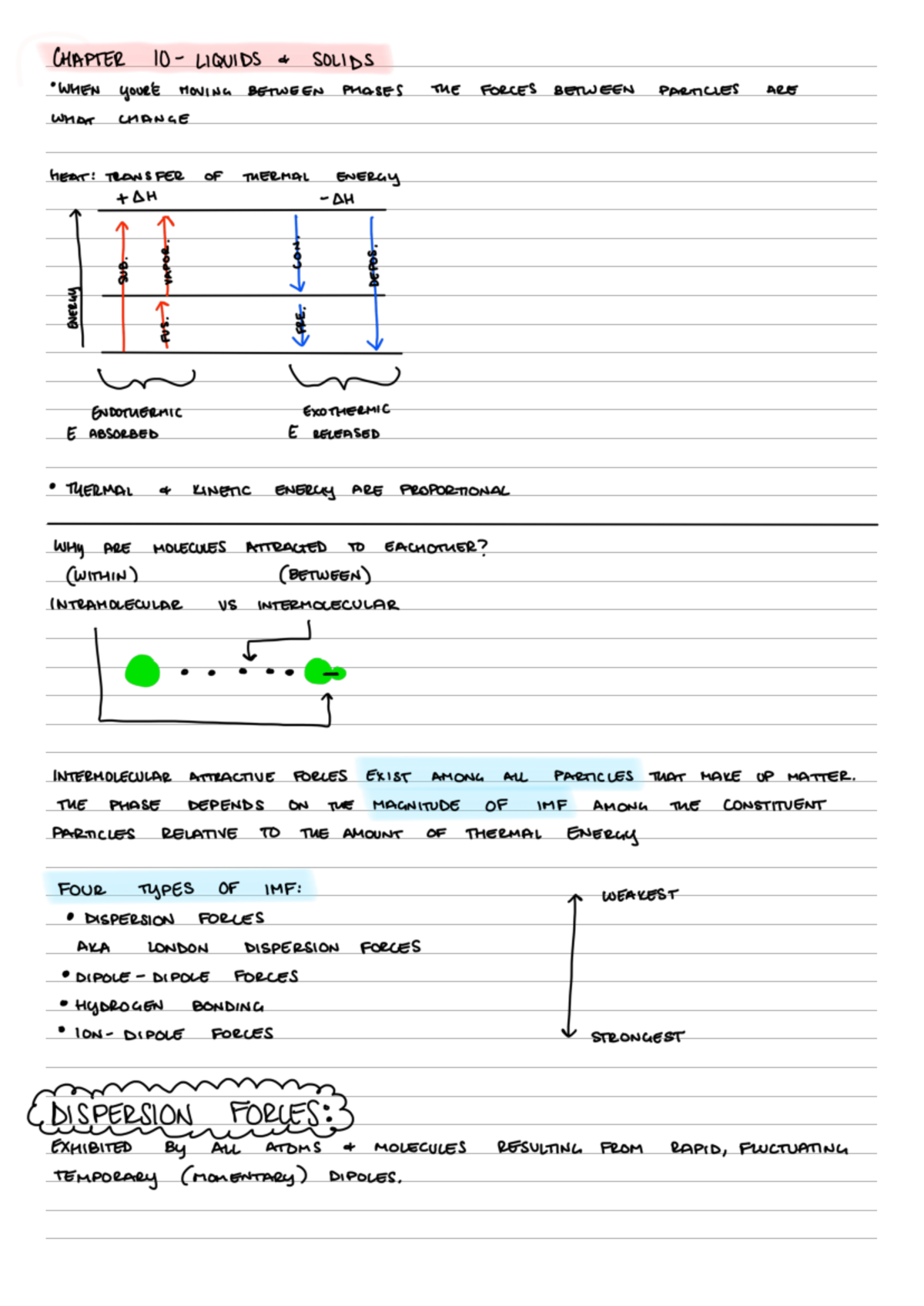 CH 10 Liquids, Solids, and Intermolecular Forces Explained - Studocu