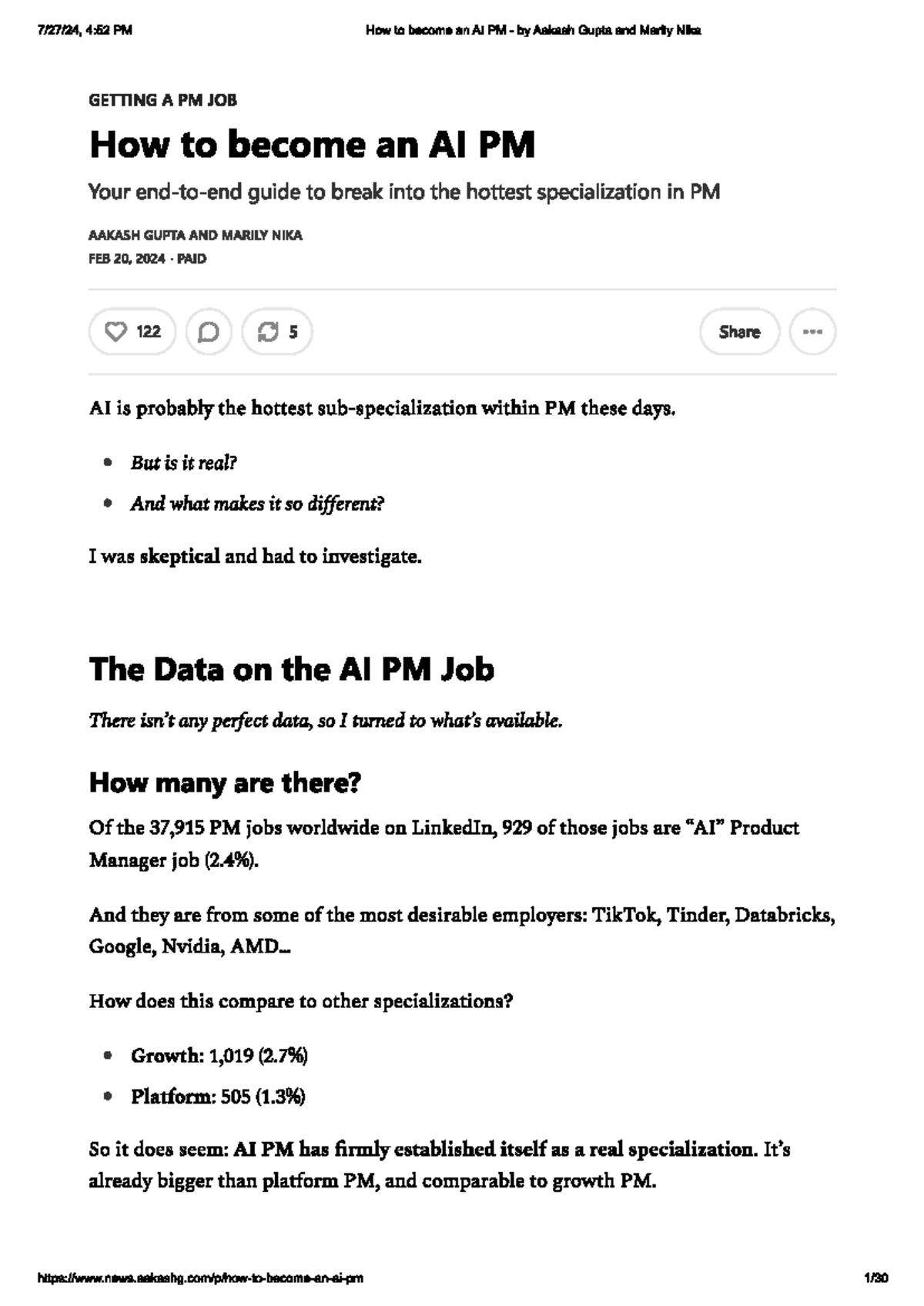 AI Product Management: Your Comprehensive Guide to Becoming an AI PM ...