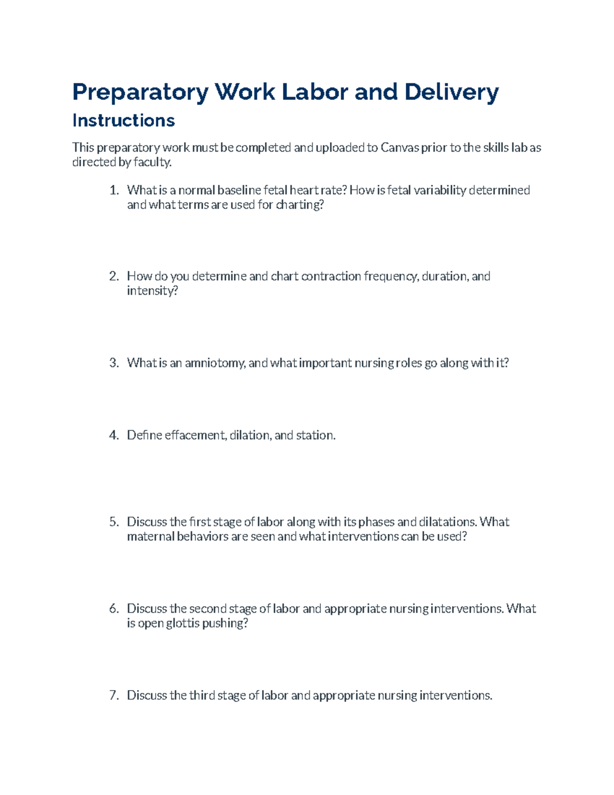 Preparatory+Work+Labor+and+Delivery-1 - Preparatory Work Labor and ...