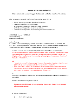 [Solved] What is liferent in Scottish property law - Property Law ...