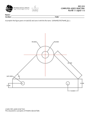 BES024 P1Exam - notes - Civil Engineering - BES 024 COMPUTER-AIDED ...