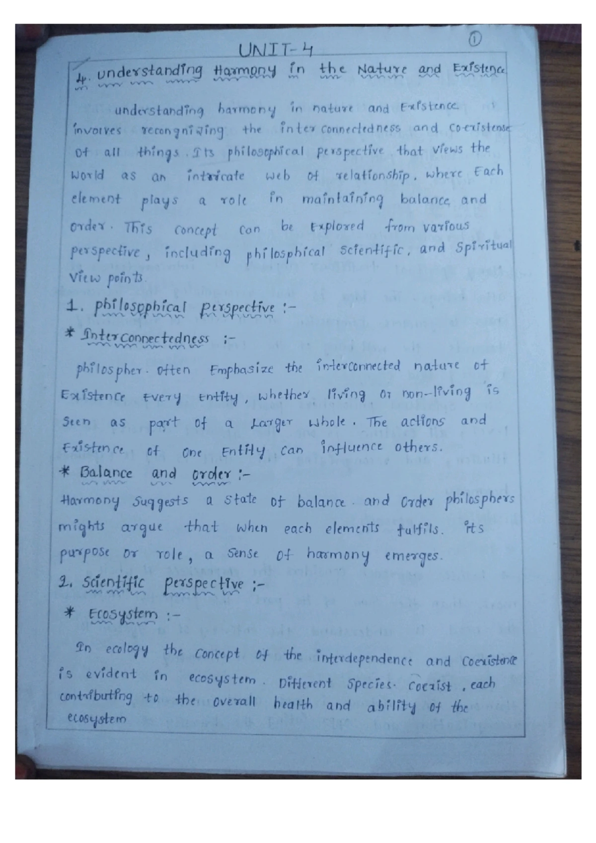 UHV 101: Understanding Harmony in Nature and Existence - Unit 4 ...