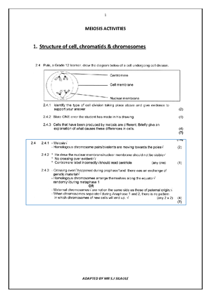 Life Sciences Grade 12 Revision notes - GENETICS AND INHERITANCE 5 ...
