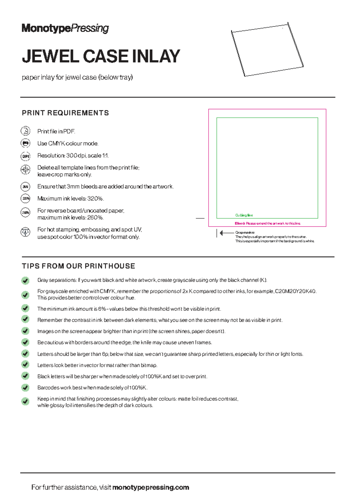 Monotype Pressing Jewel Case Inlay Print Requirements Guide - Studocu
