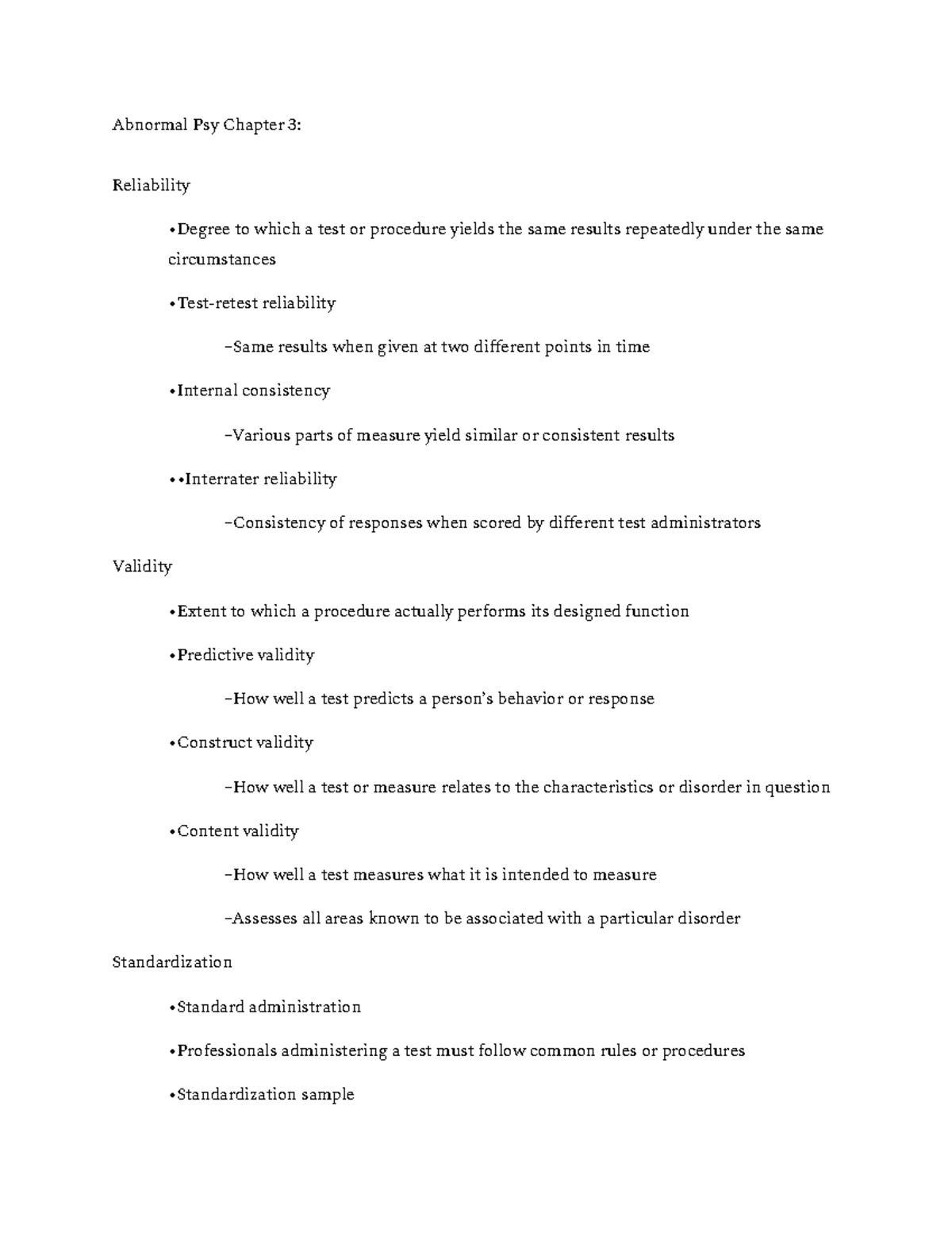 Abnormal Psy Chapter 3 - Studocu