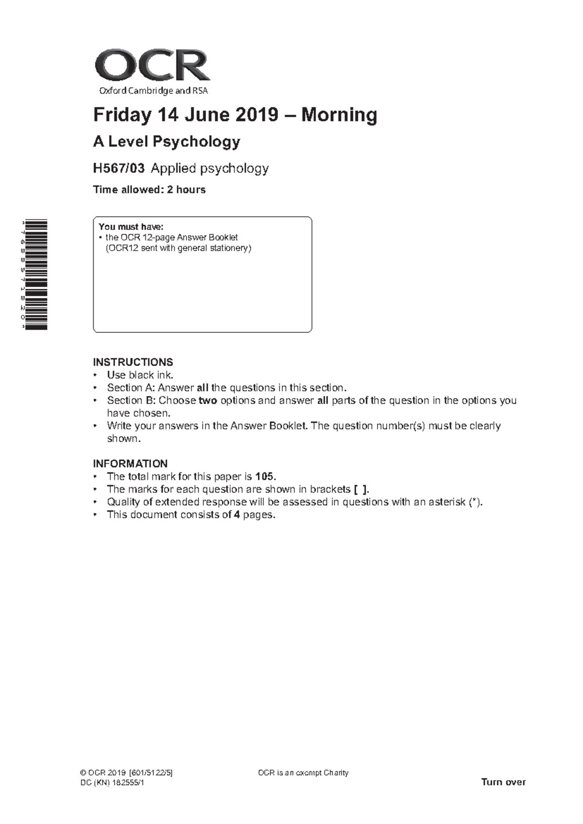 2019 applied - Past paper - OCR is an exempt Charity Oxford Cambridge ...