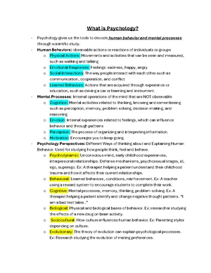 AP Psych Unit 0: Comprehensive Overview of Psychological Foundations ...