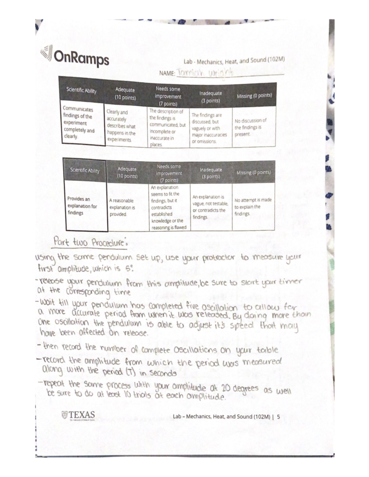 Ramps - Lab Sheet for Practical Applications - Studocu
