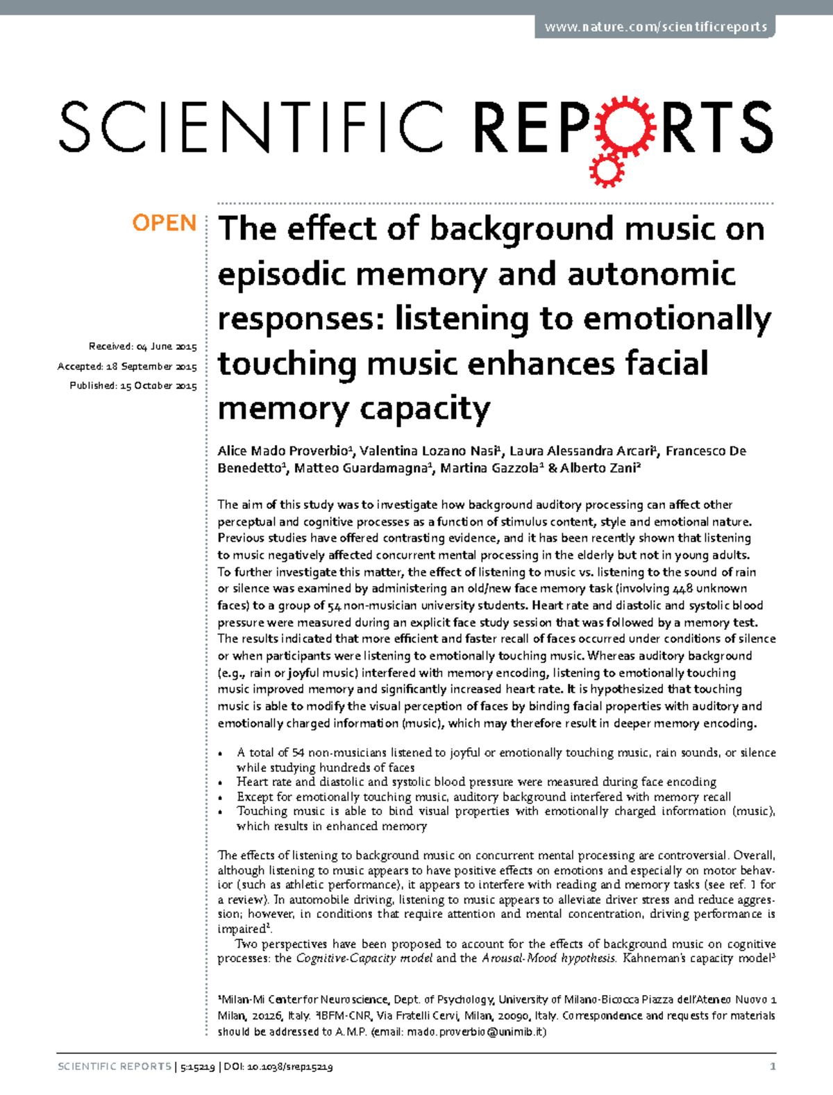The Effect of Background Music on Memory: Insights from Study PSY 101 ...