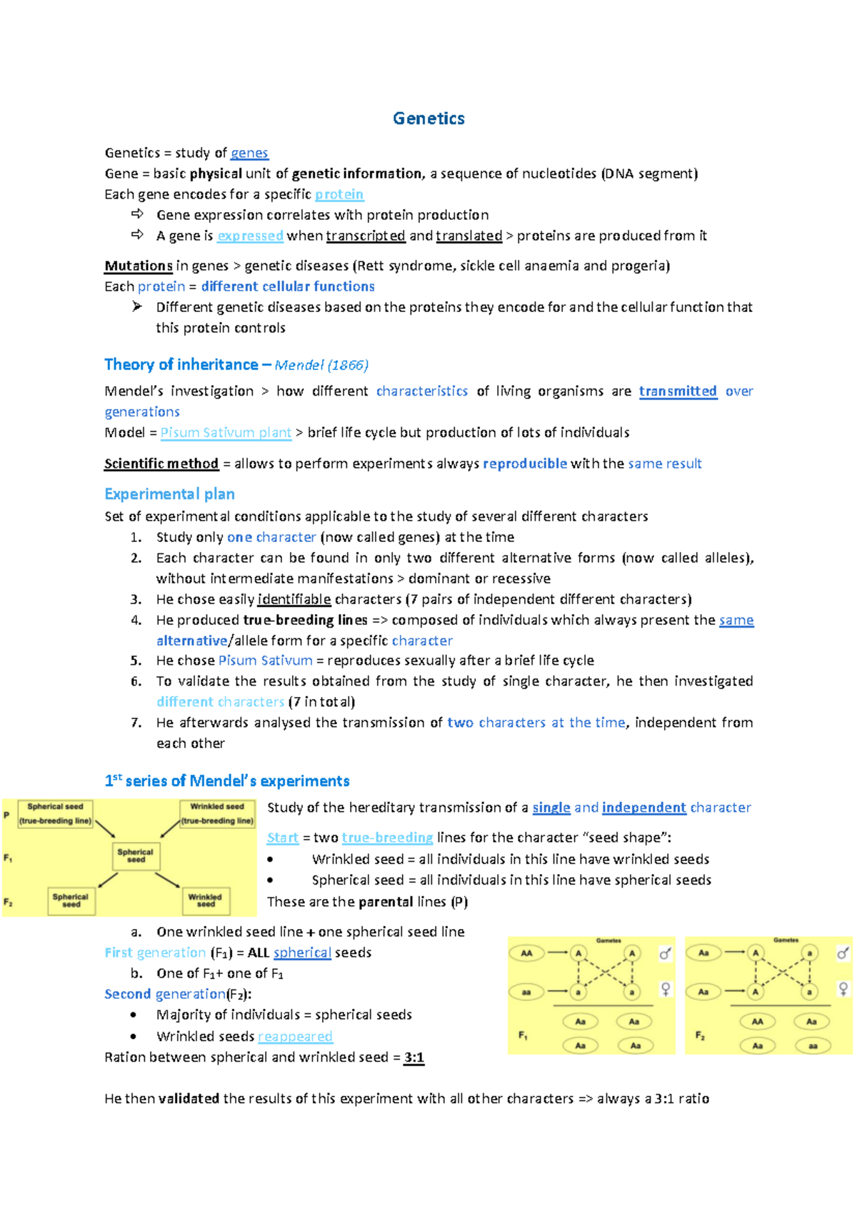 5-Genetics - Appunti in preparazione all’esame. - Genetics Genetics ...