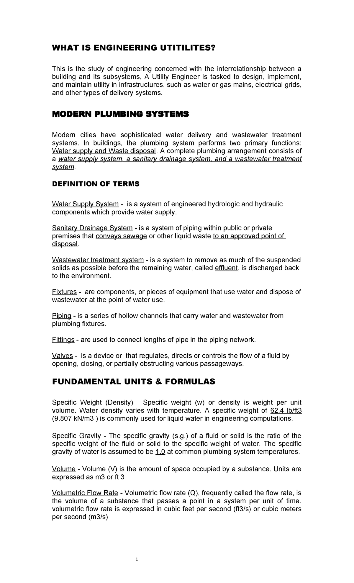 Pointers Lesson 1: Understanding Engineering Utilities in CE 317 - Studocu