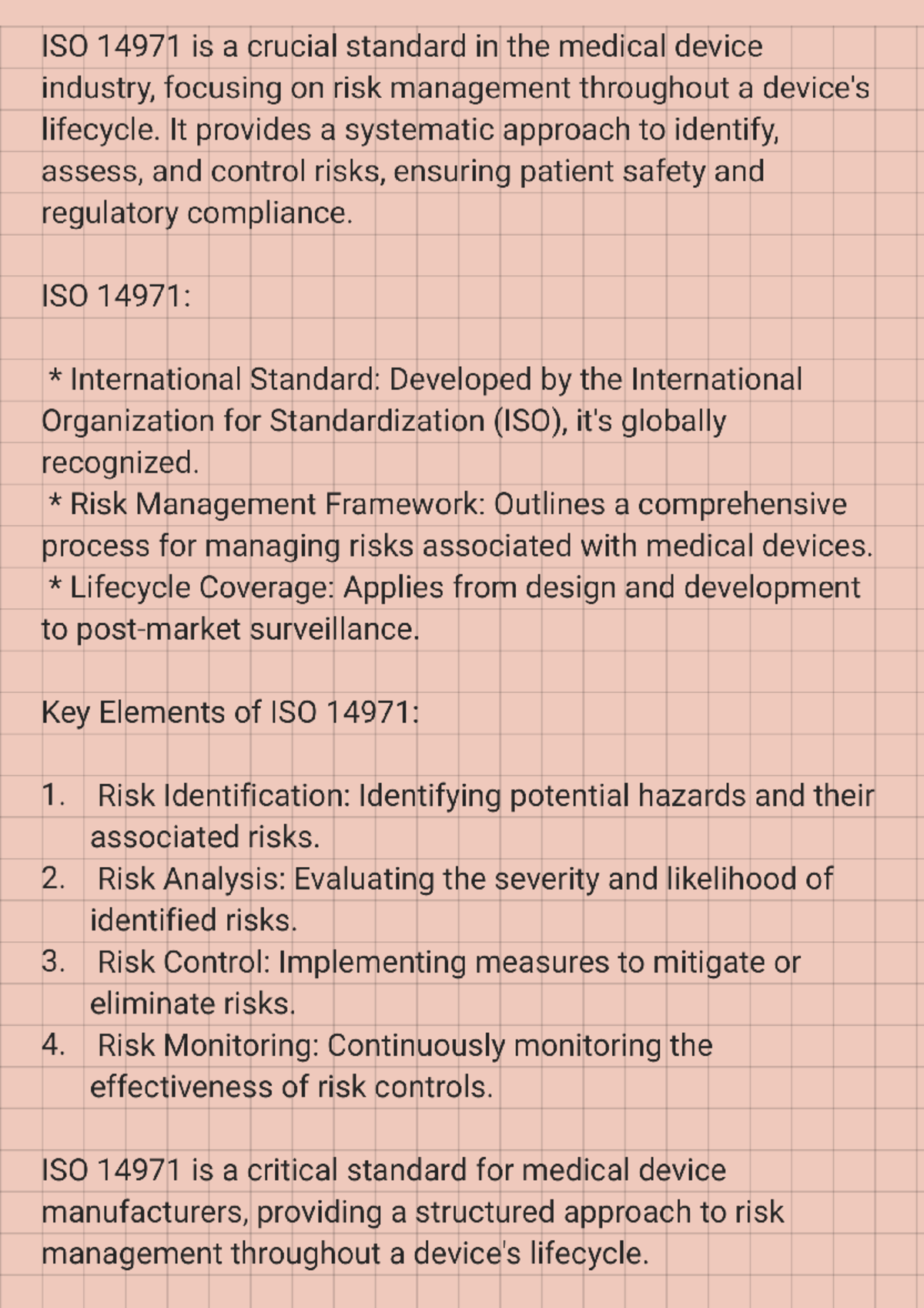 ISO 14971 241215 110903 - ISO 14971 is a crucial standard in the ...