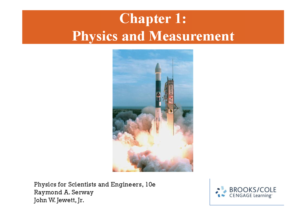 Chapter 01: Physics and Measurement - SI Units & Significant Figures ...