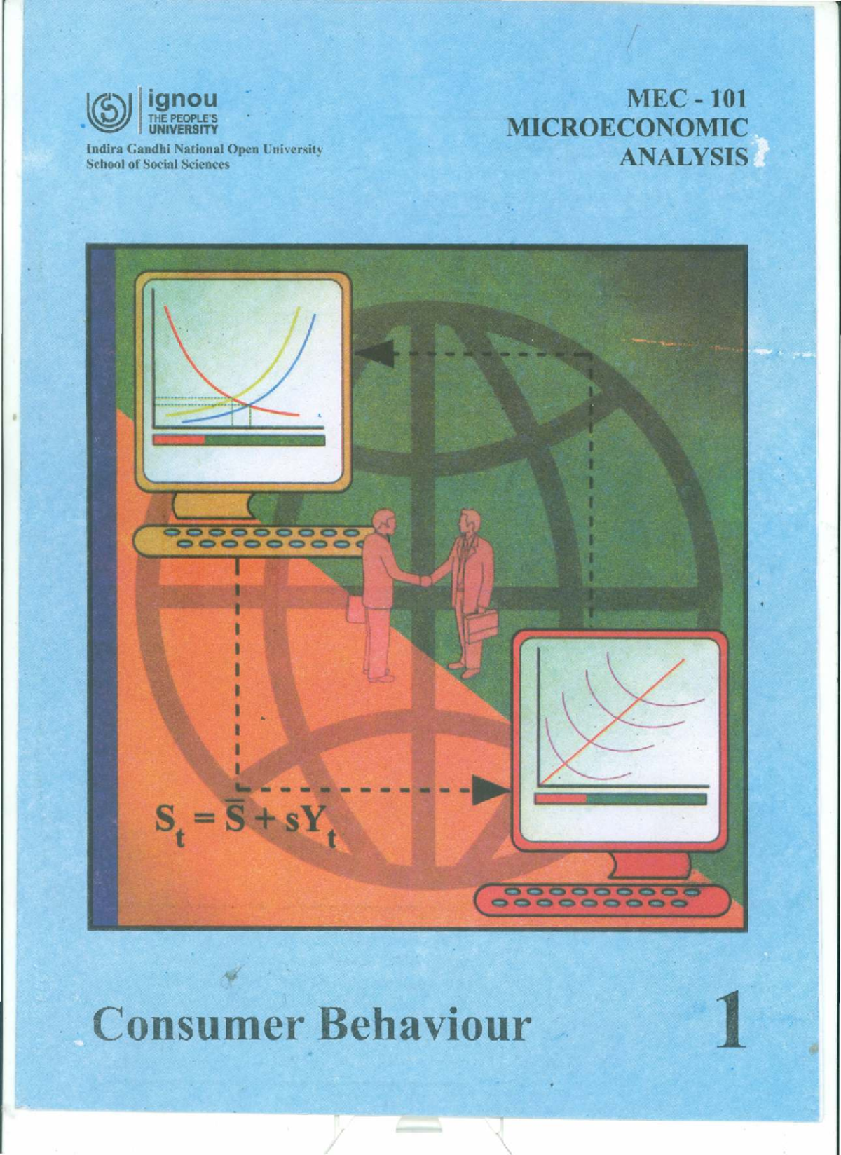 Microeconomic Analysis: Consumer Behaviour (Block 1) - IGNOU - Studocu