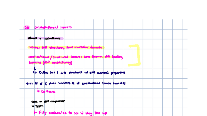 3A Constitutional Isomers and Conformational Analysis Video Notes - Studocu