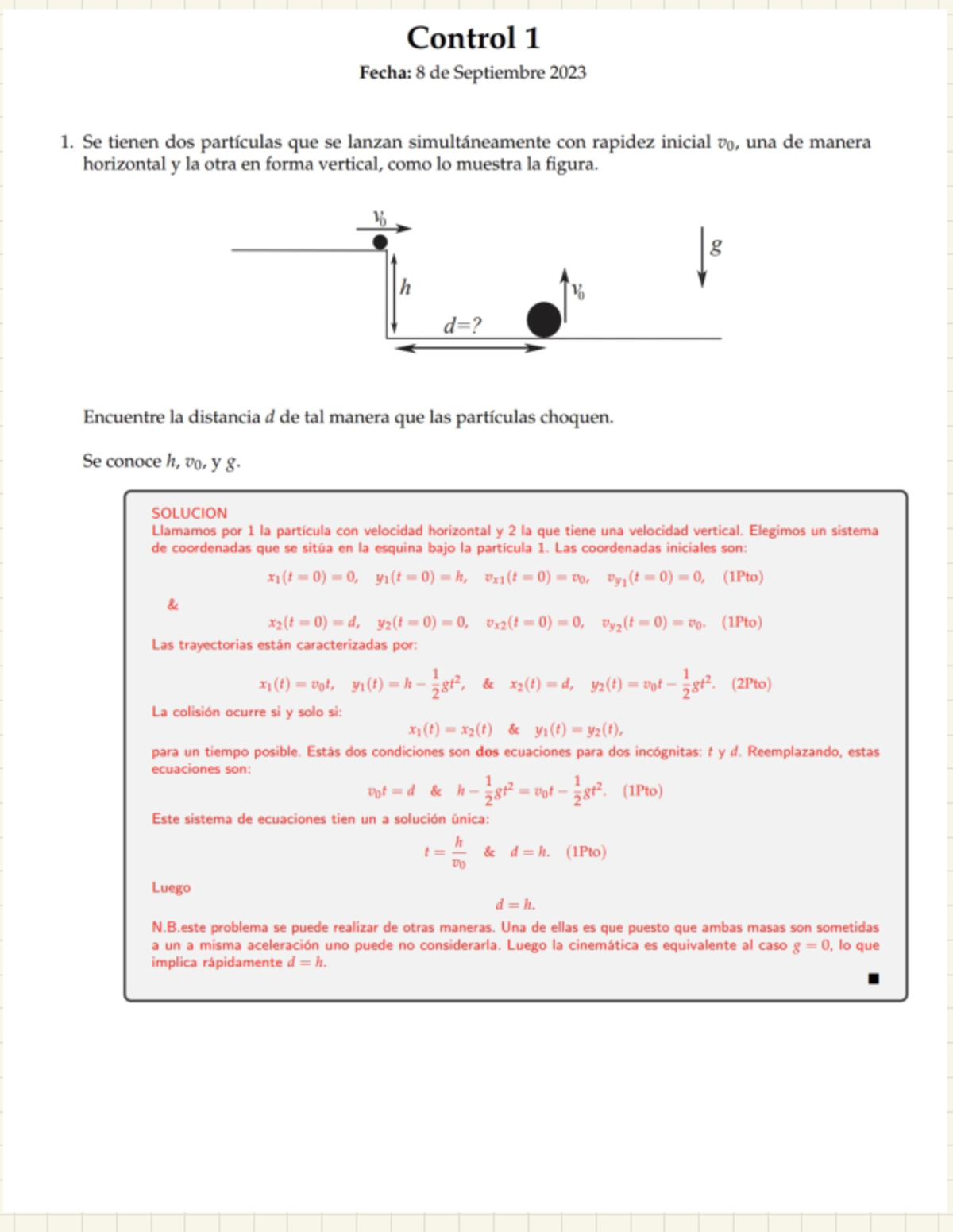 Guía de Repaso Control 1 Dinámica - Resumen Completo - Studocu