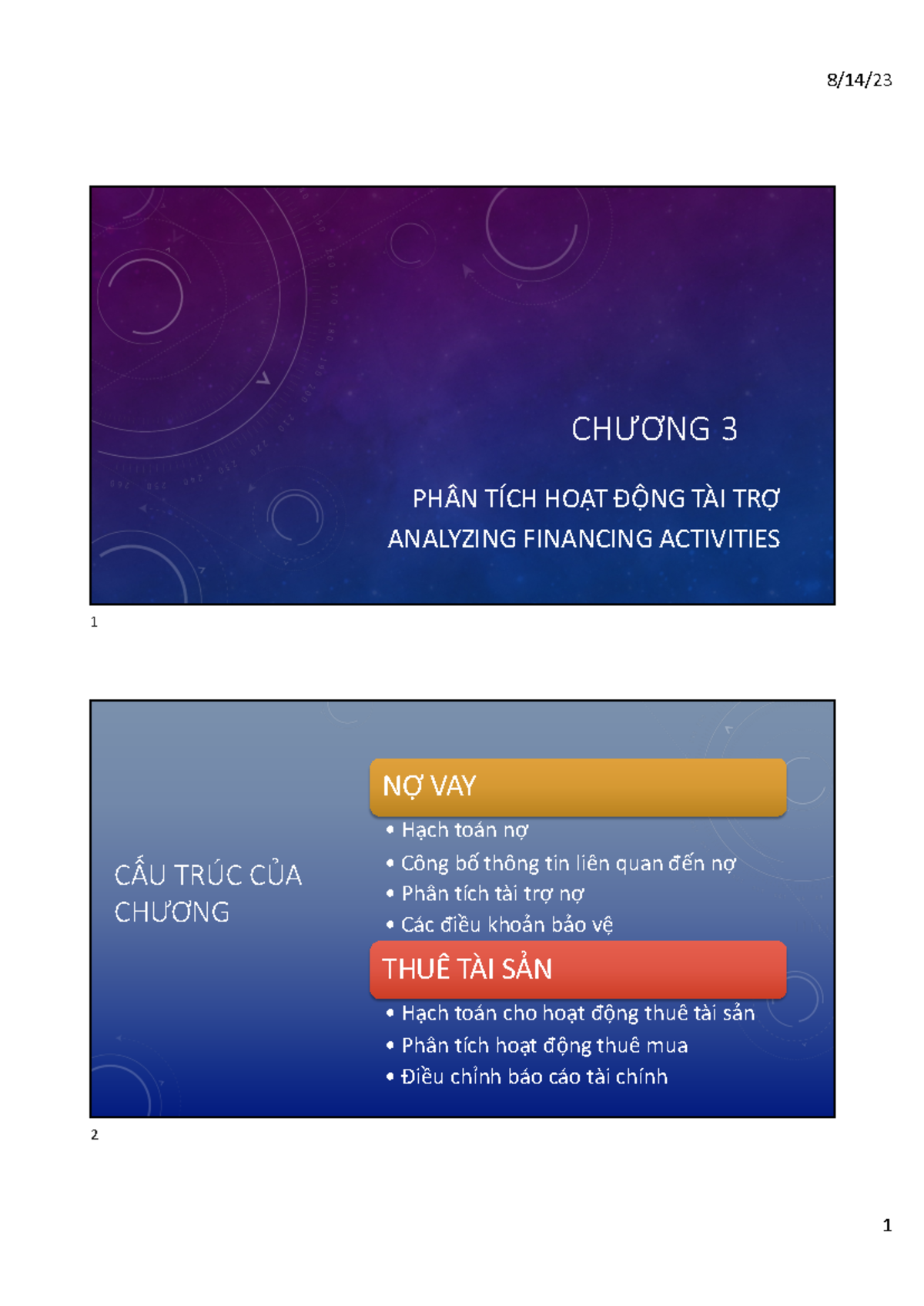 Chapter 3-Financing Activities - CHƯƠNG 3 PHÂN TÍCH HOẠT ĐỘNG TÀI TRỢ ANALYZING FINANCING ...