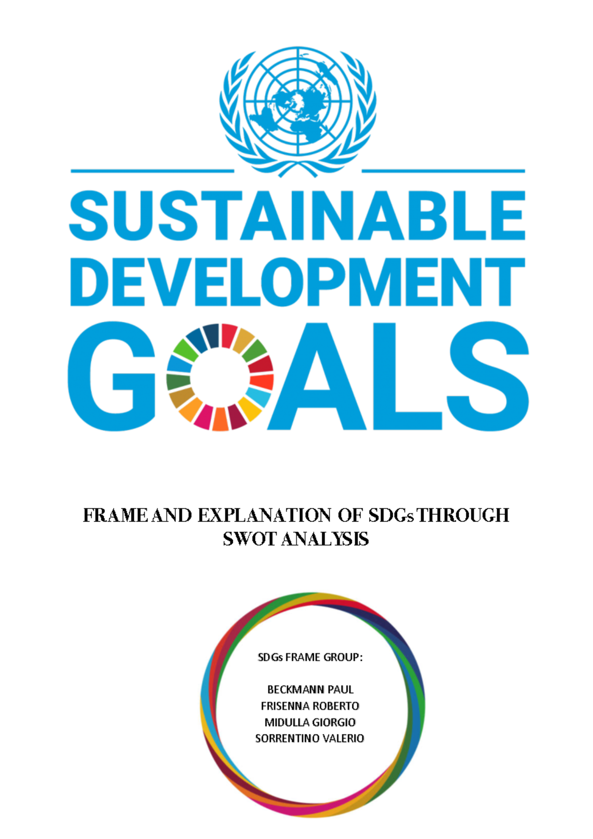 SDG Analysis: Strengths, Weaknesses, Opportunities and Challenges ...
