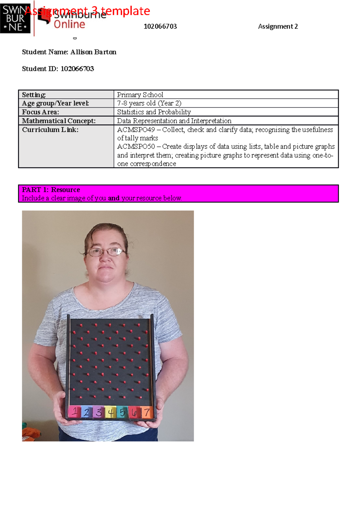 Edu20002 Assignment 2 Effective Tally Marks Resource For Year 2 Studocu