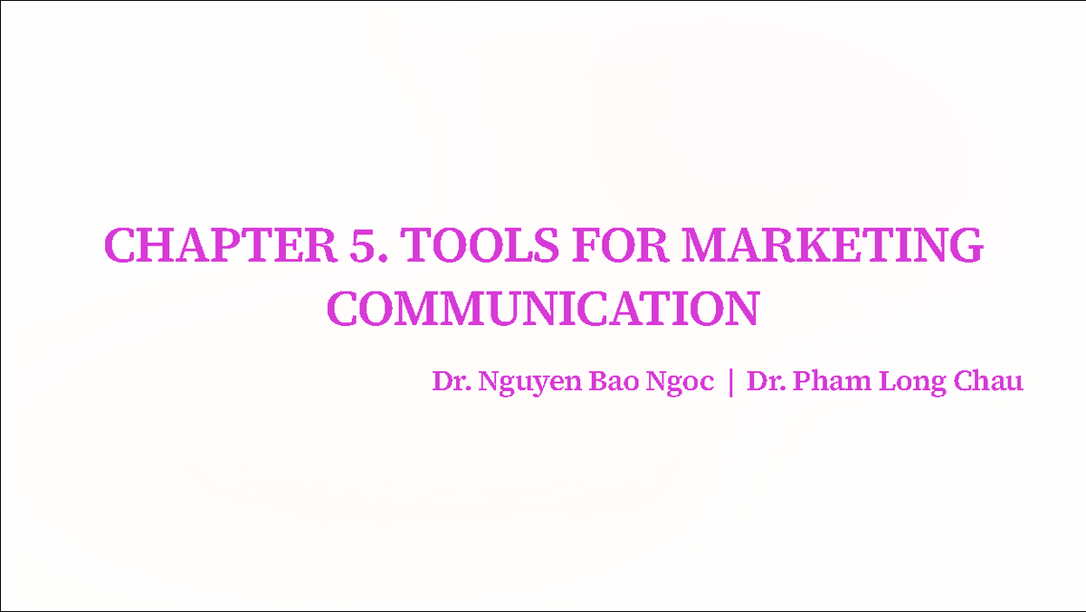 CHAPTER 5.1: ADVERTISING STRATEGIES IN MARKETING COMMUNICATION - Studocu