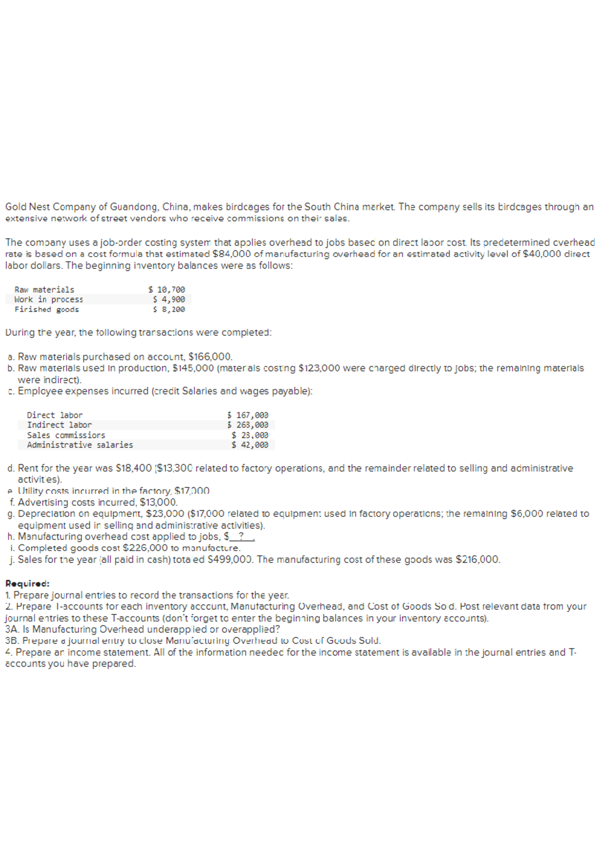1 - Practical Manegerial Accounting Ep.3 - Gold Nest Company of ...