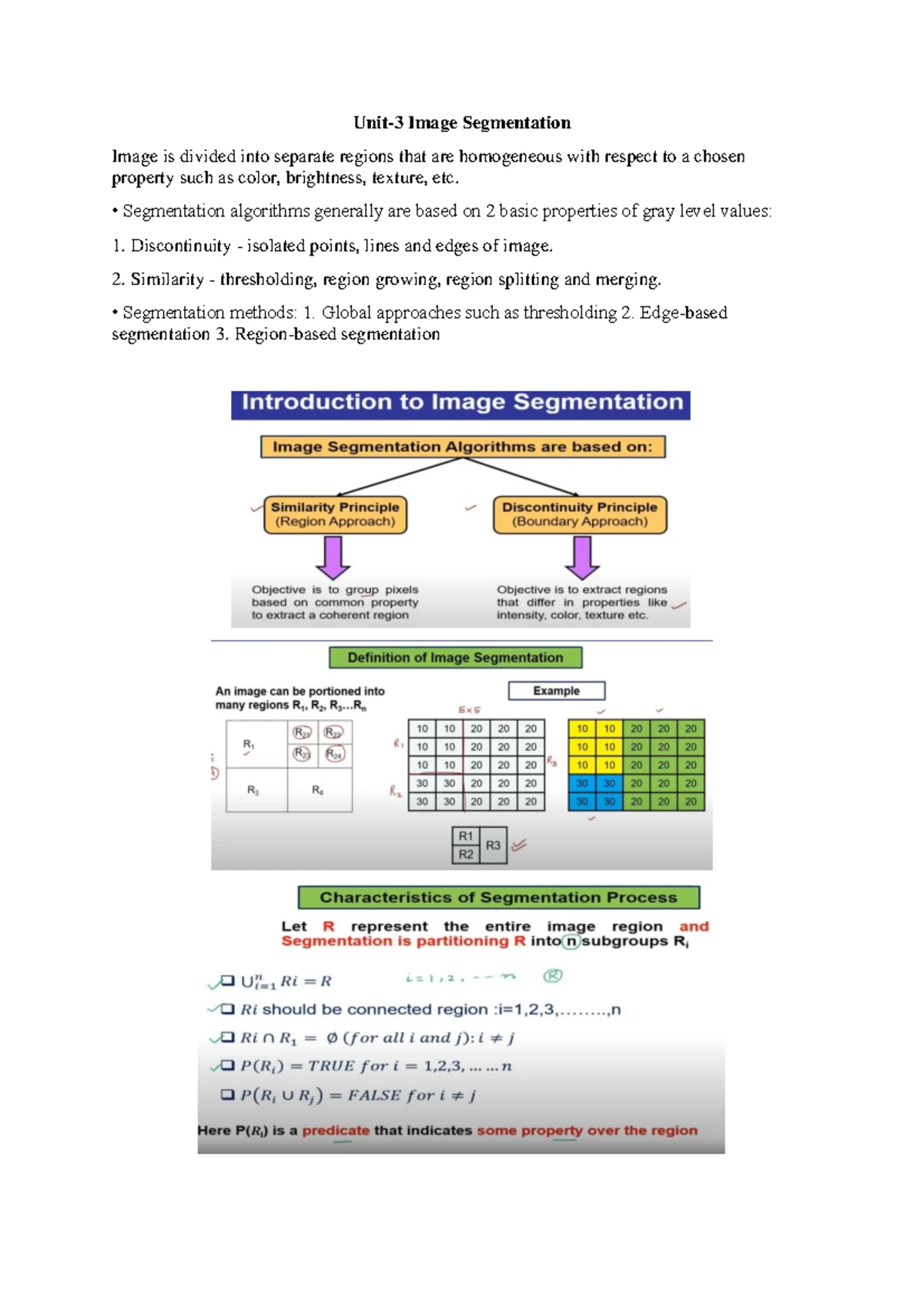 Unit 3 Dip Image Segmentation Detection Of Discontinuities Point Line And Edge And Combined