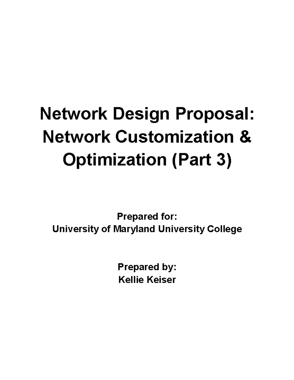 Network Design Proposal Part 3 - ) Identify Network Services The ...