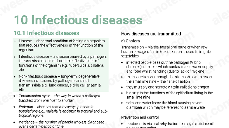 10 infectious diseases - 1 0 Infectious diseases 1 0 Infectious ...