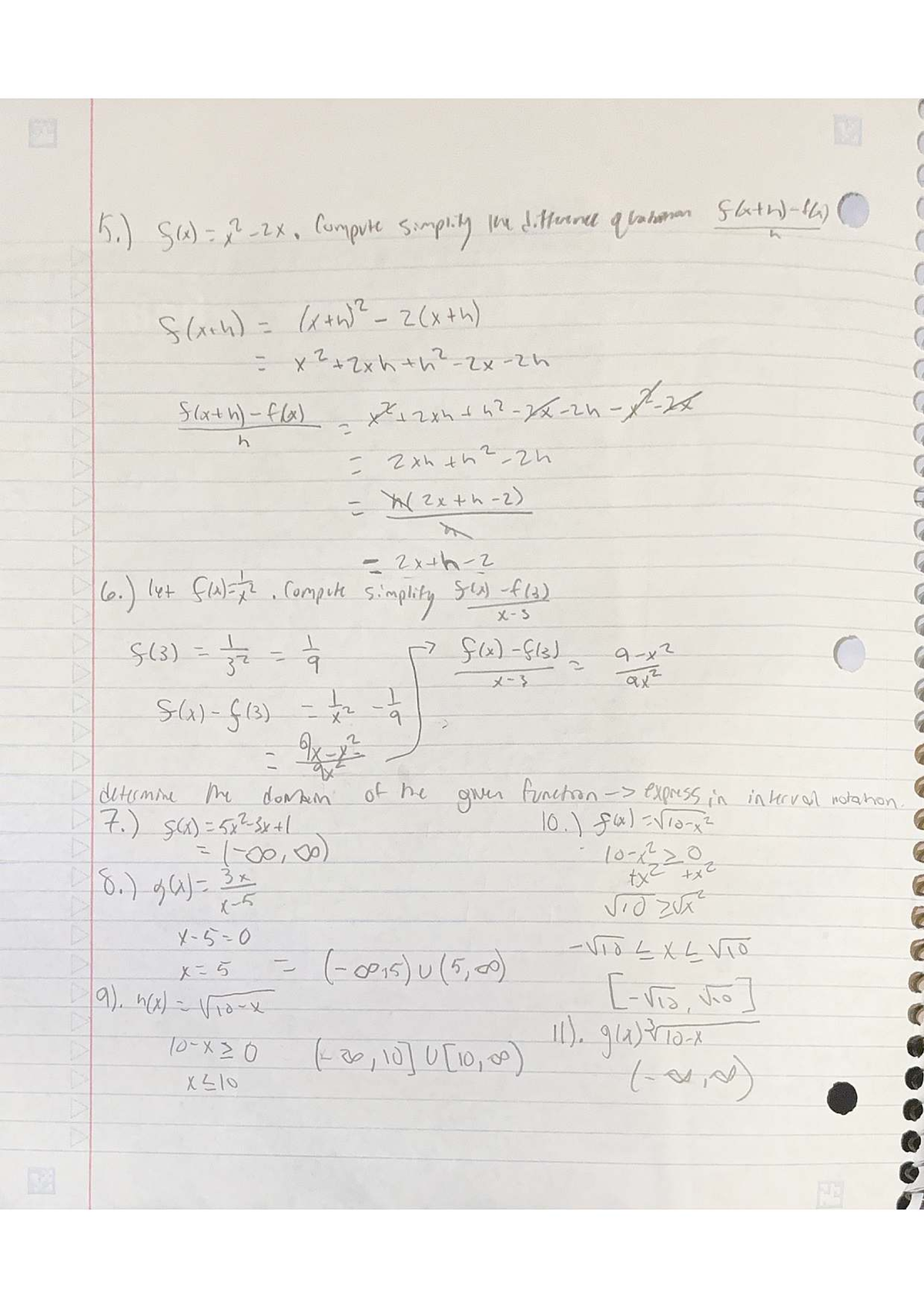 Math 101: Simplifying Functions and Domain Determination - Studocu