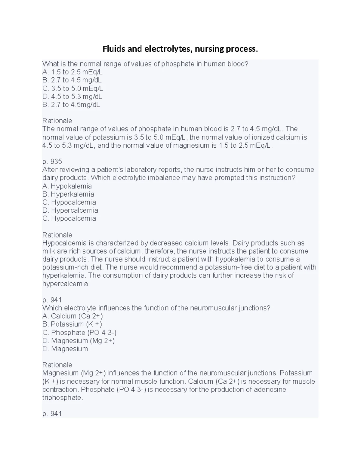 Diabetes Practice Questions Spring 2021 - Diabetes Practice Questions ...