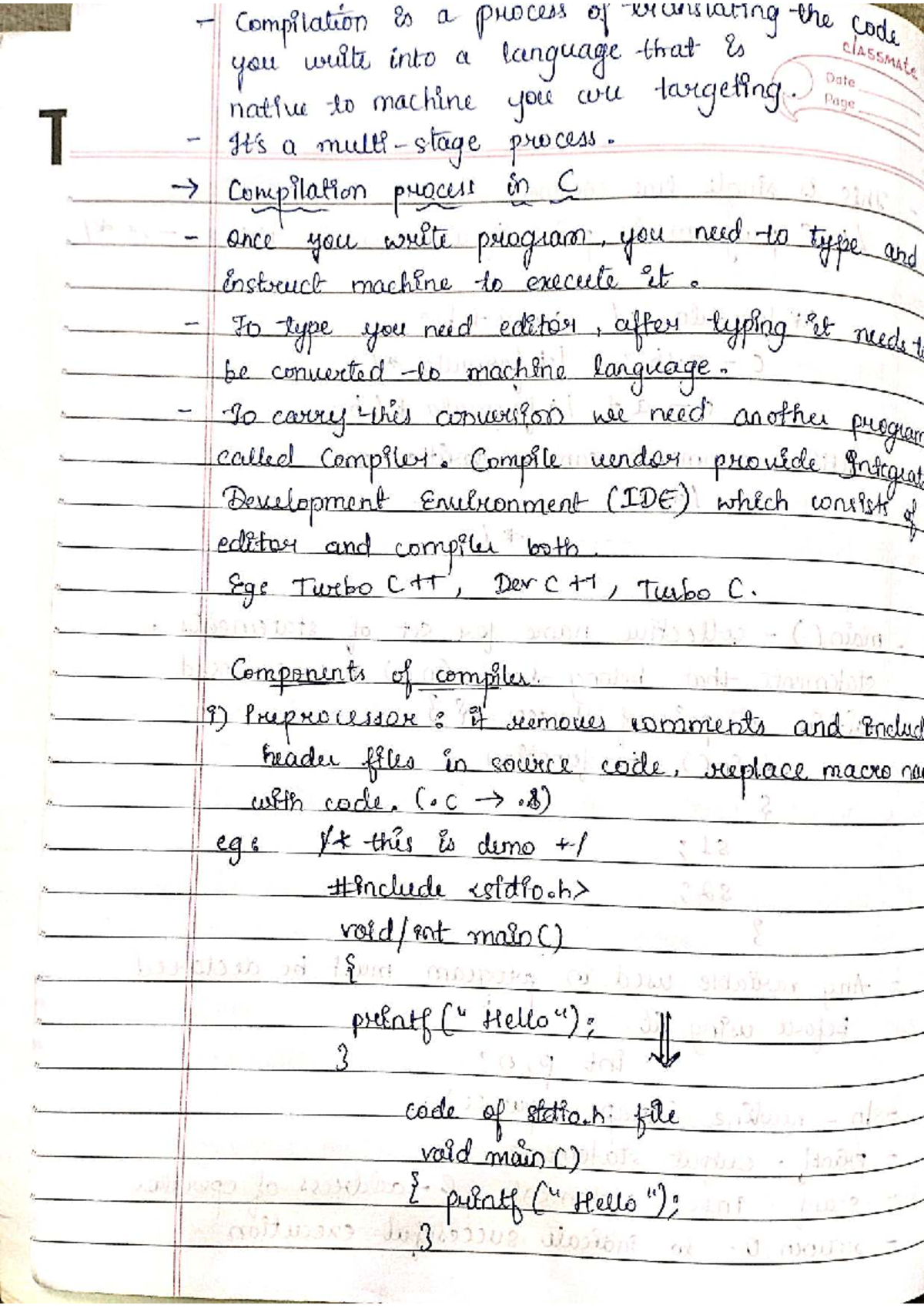Ds 23N6 - Compilation Process and C Programming Concepts - Studocu