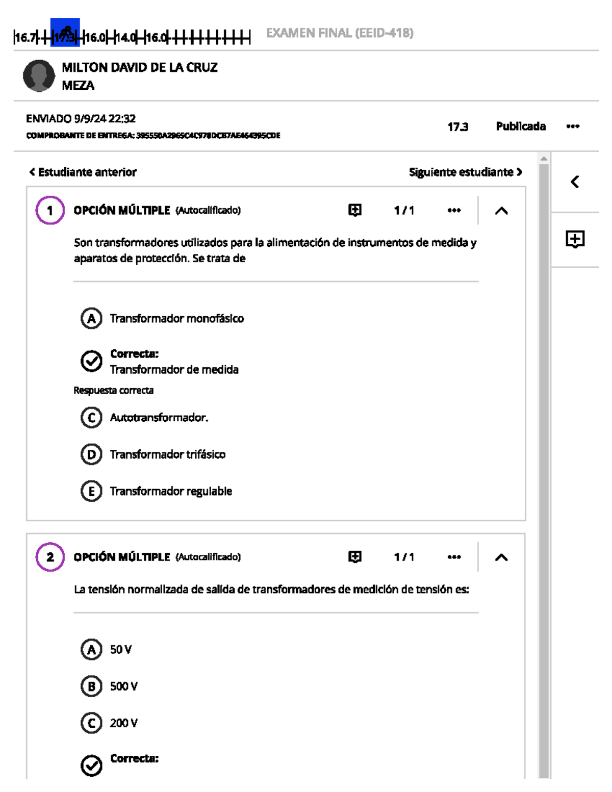Examen final - Ayuda - 14 16 EXAMEN FINAL MILTON DAVID DE LA CRUZ MEZA ...