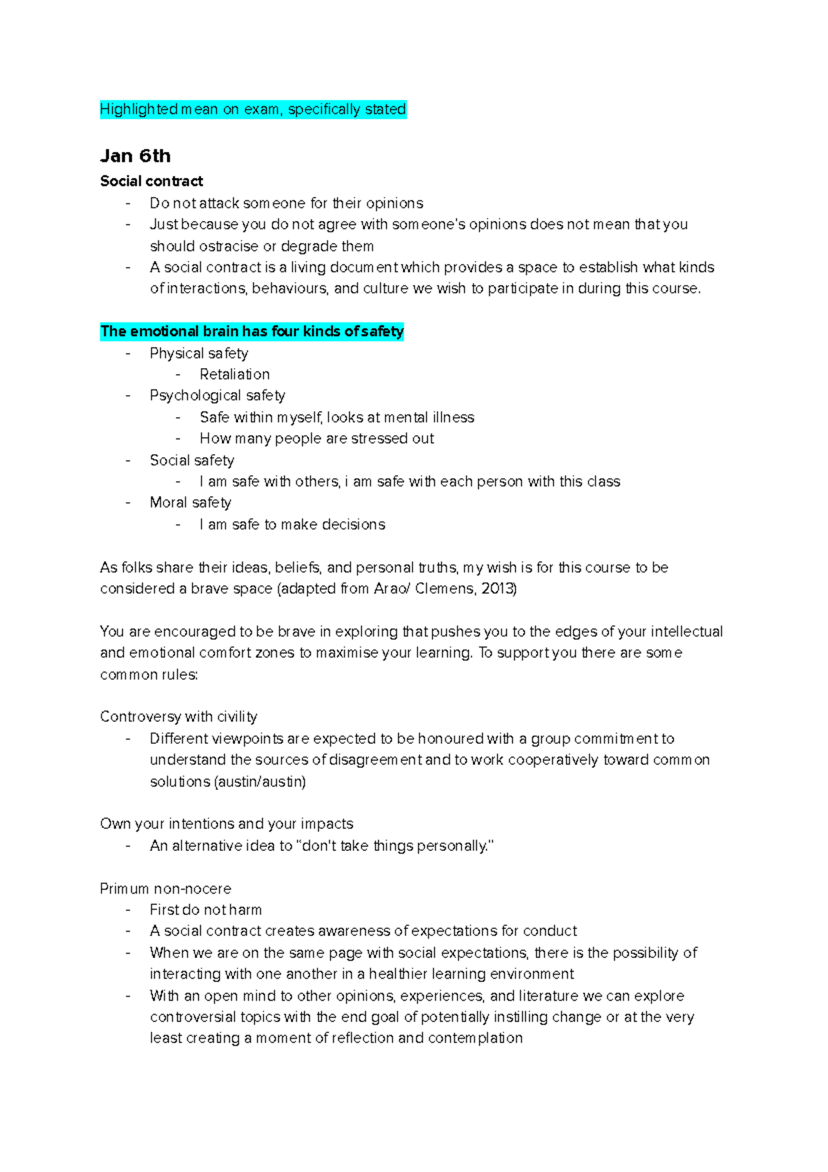 Kine 2250 Ethics Sports Phac - Google Docs - Highlighted mean on exam ...