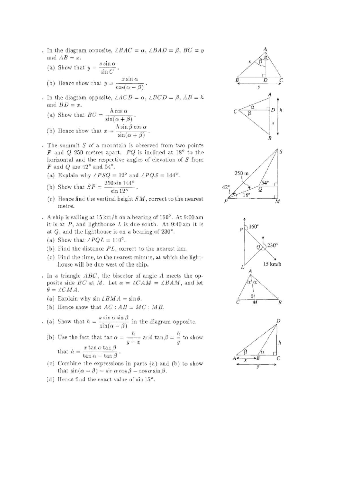 Further Trigonometry Non-Uniform Analysis (MATH 101) - Studocu