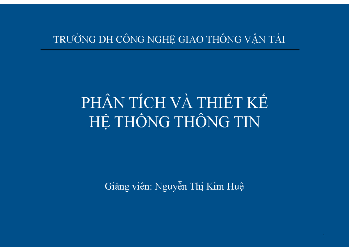 PTTK C5 MHH Phân Tích và Thiết Kế Biểu Đồ Lớp - Studocu