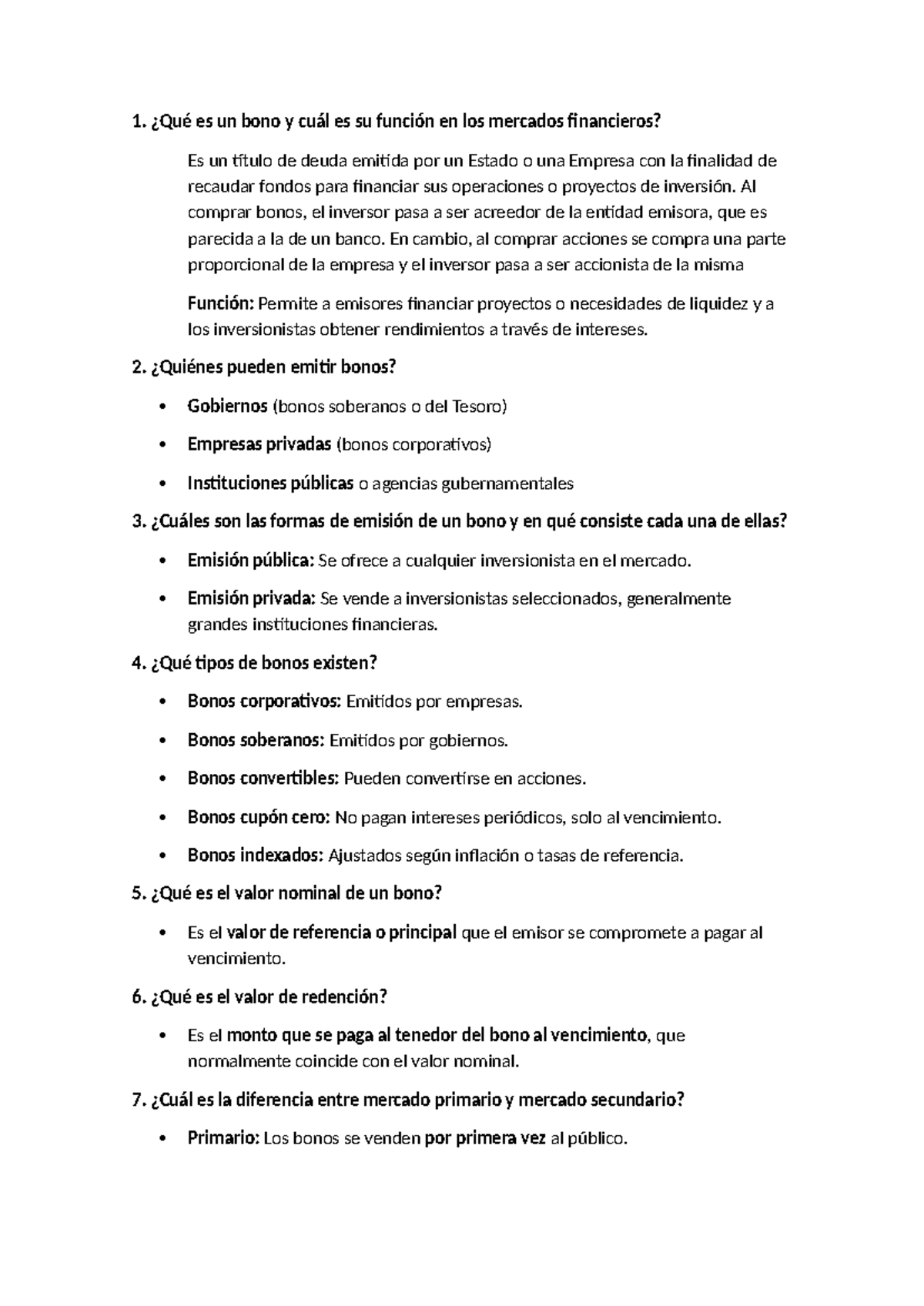 Unidad 2: Teoría de Bonos en Finanzas 3 - Funciones y Tipos - Studocu