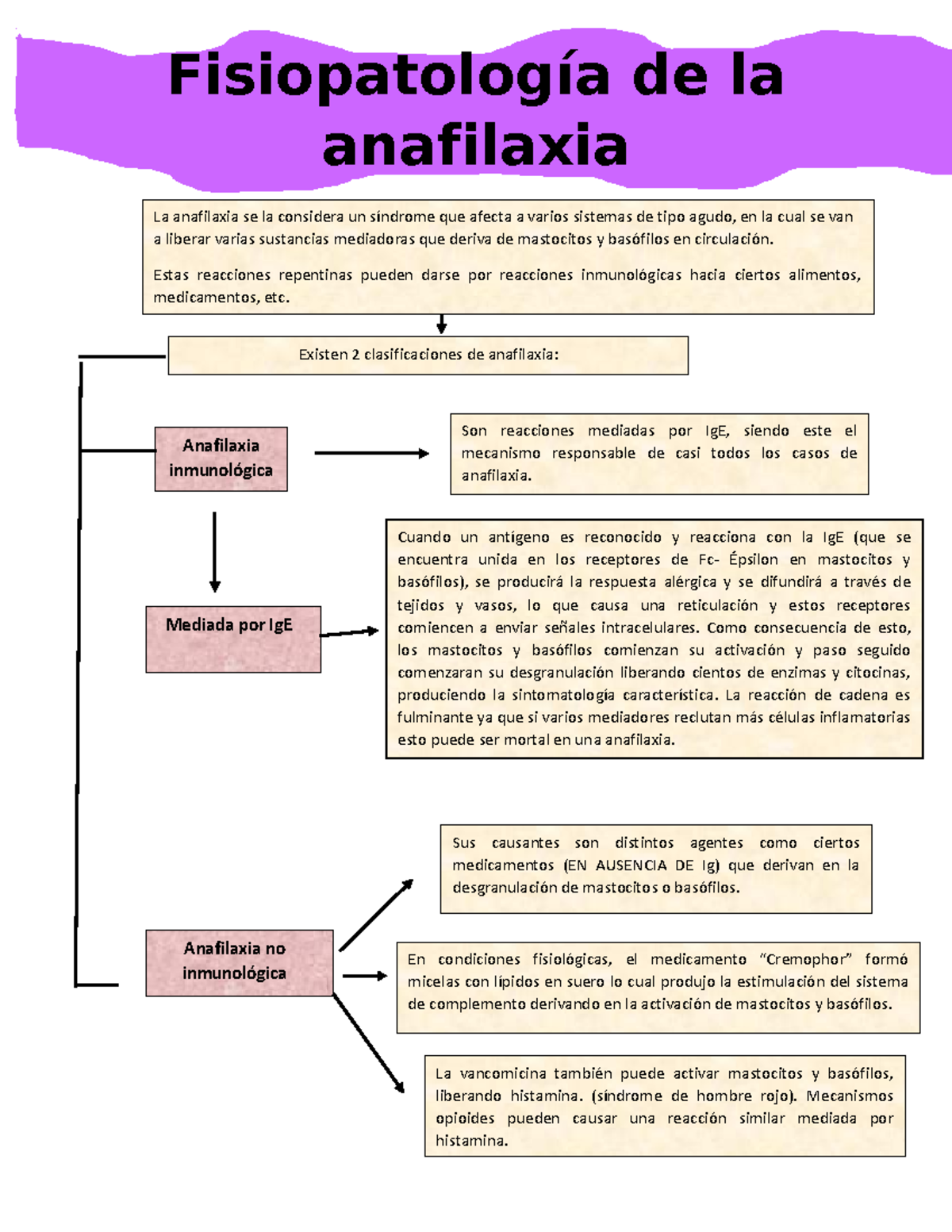 Fisiopatología de la Anafilaxia: Mecanismos y Efectos en el Cuerpo ...