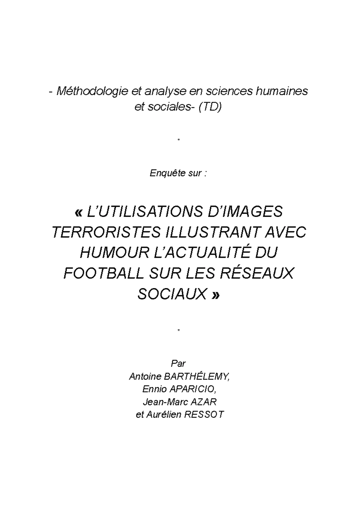 Méthodologie de recension critique d'une lecture - Recension critique ...