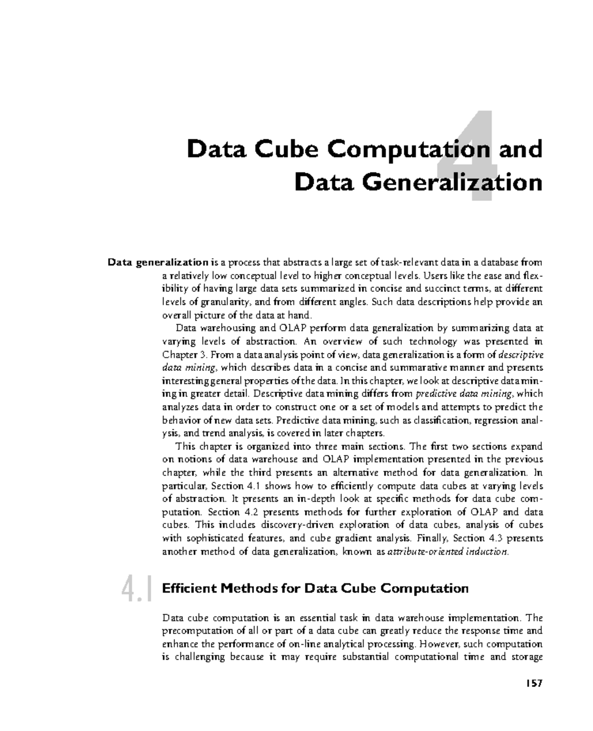 Chapter 04 Data Cube Computation and Data Generalization - 4 Data Cube Computation and Data ...