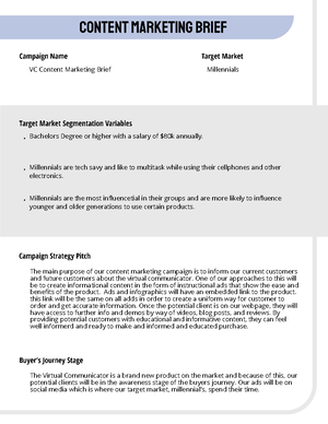 D176 Task 1-Content Marketing Brief - Staying Connected Has Never Been ...