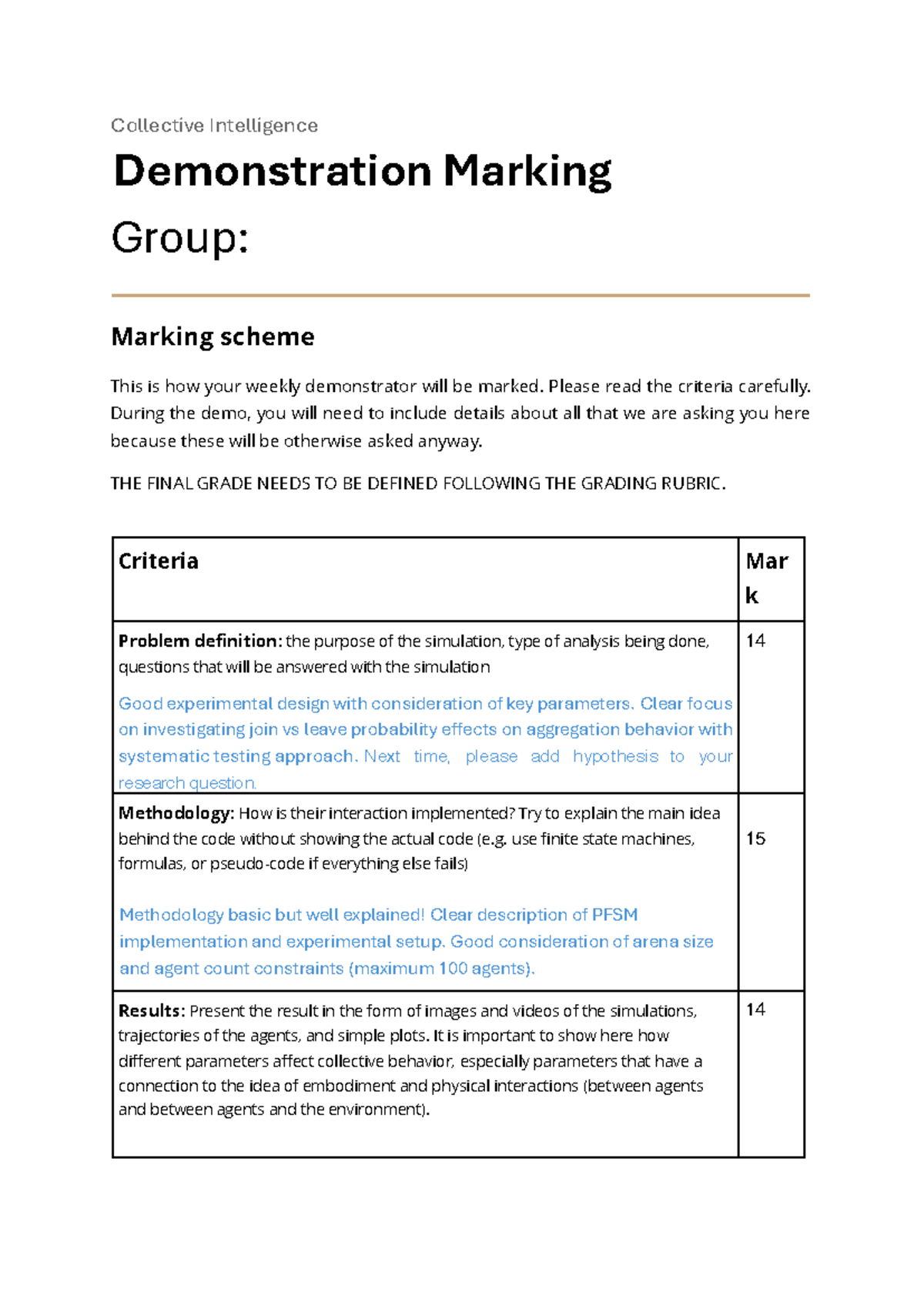 Final Report: Project on Collective Intelligence (CIS 101) - Studeersnel