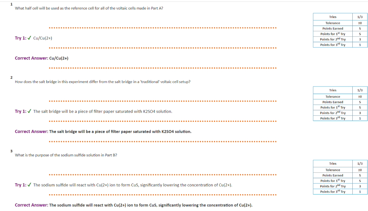 Chem21 Experiment 23 Pre Lab Quiz: Voltaic Cells & Salt Bridges - Studocu