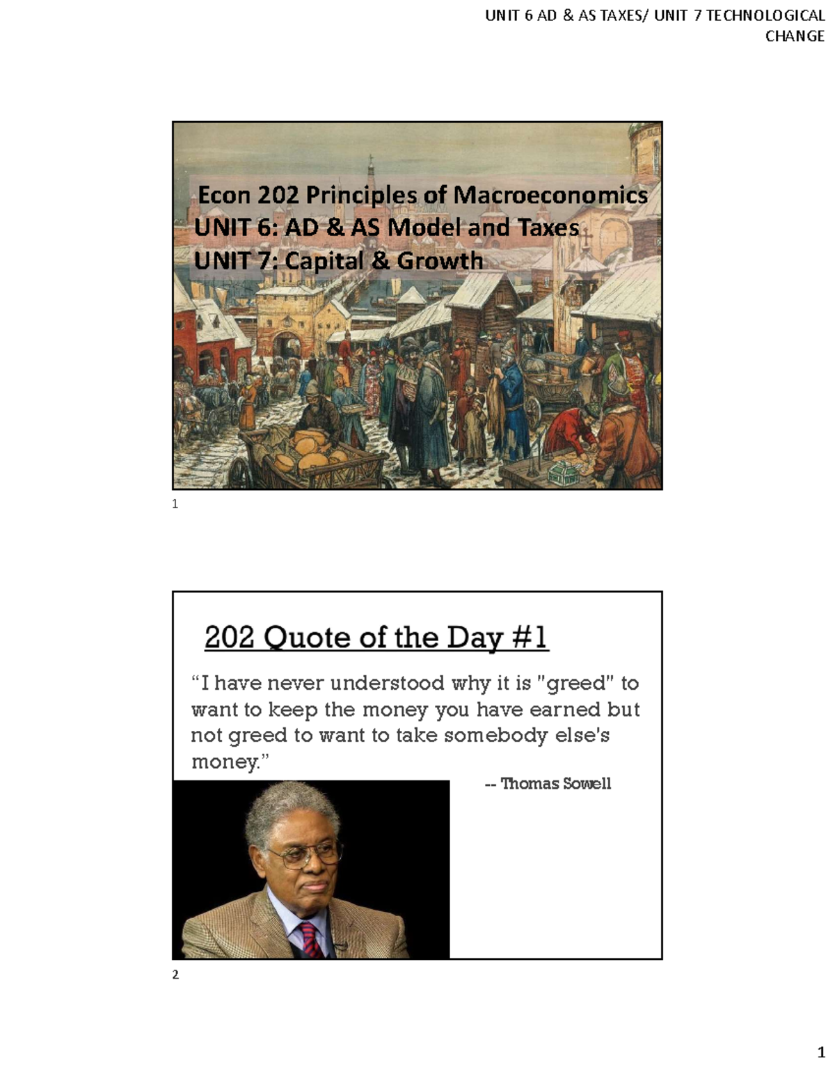 Economic Growth and the Saving-Investment Connection: Unit 6 & 7 Notes ...