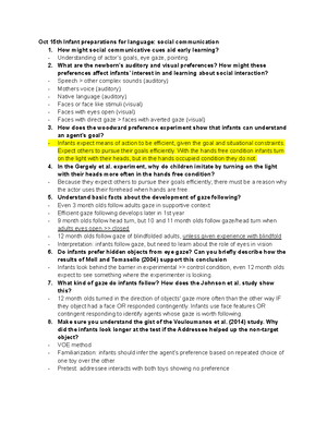 [Solved] Is perceptual narrowing an example of an experienceexpectant ...