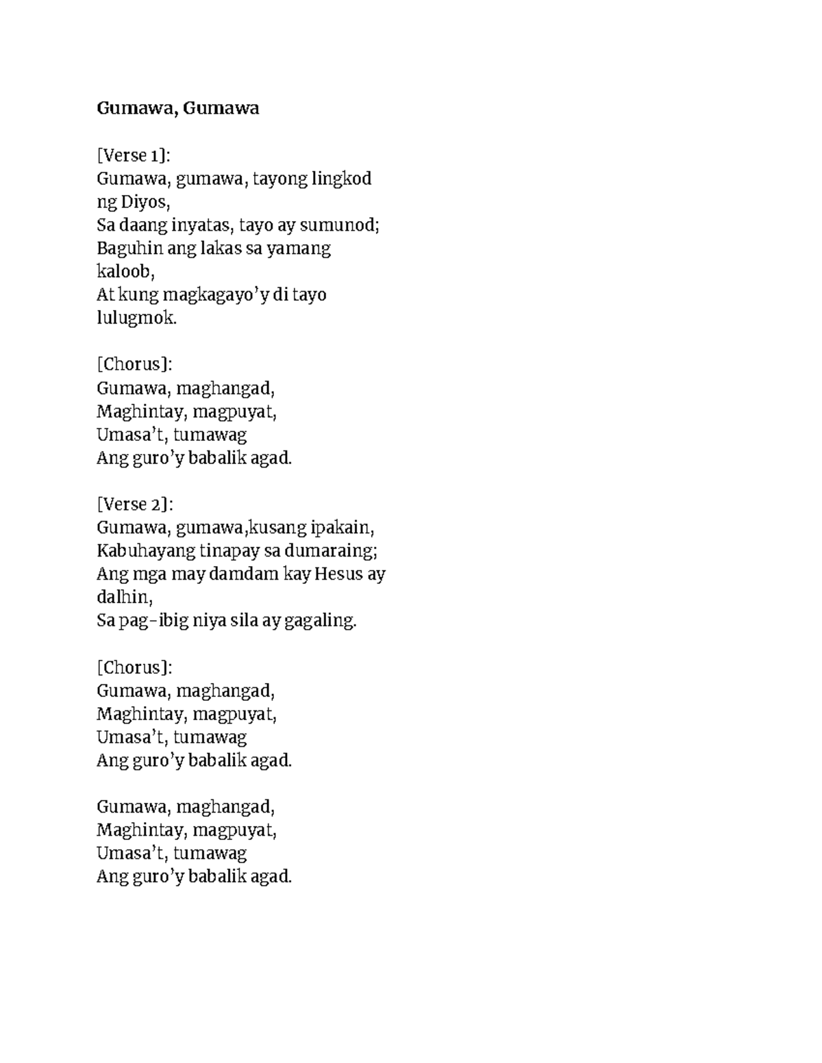 Song Lyrics Compilation: Spiritual & Worship Songs - Studocu