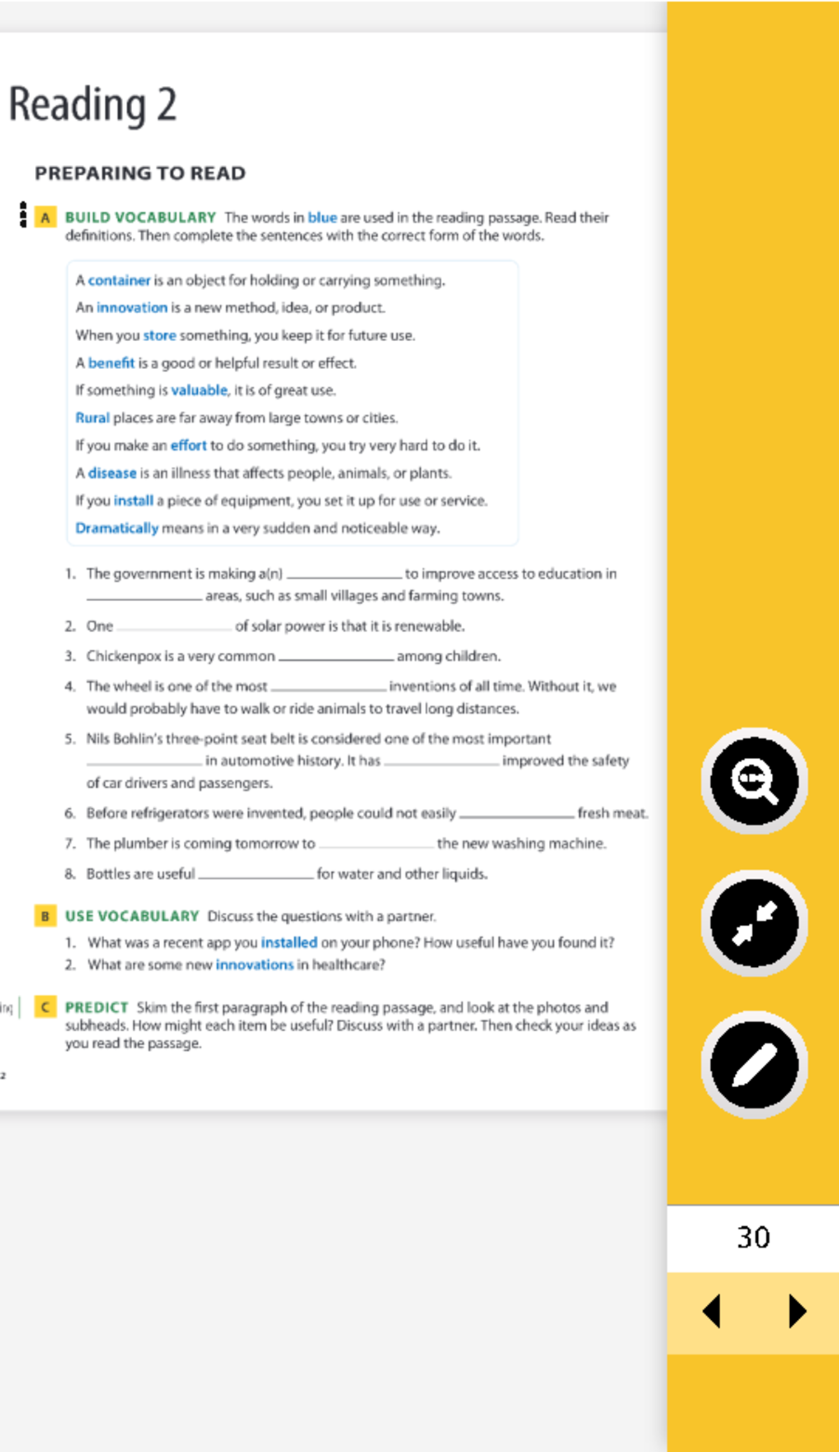 1. Vocabulary Building for Reading: Lesson 2 - PREPARING TO READ - Studocu