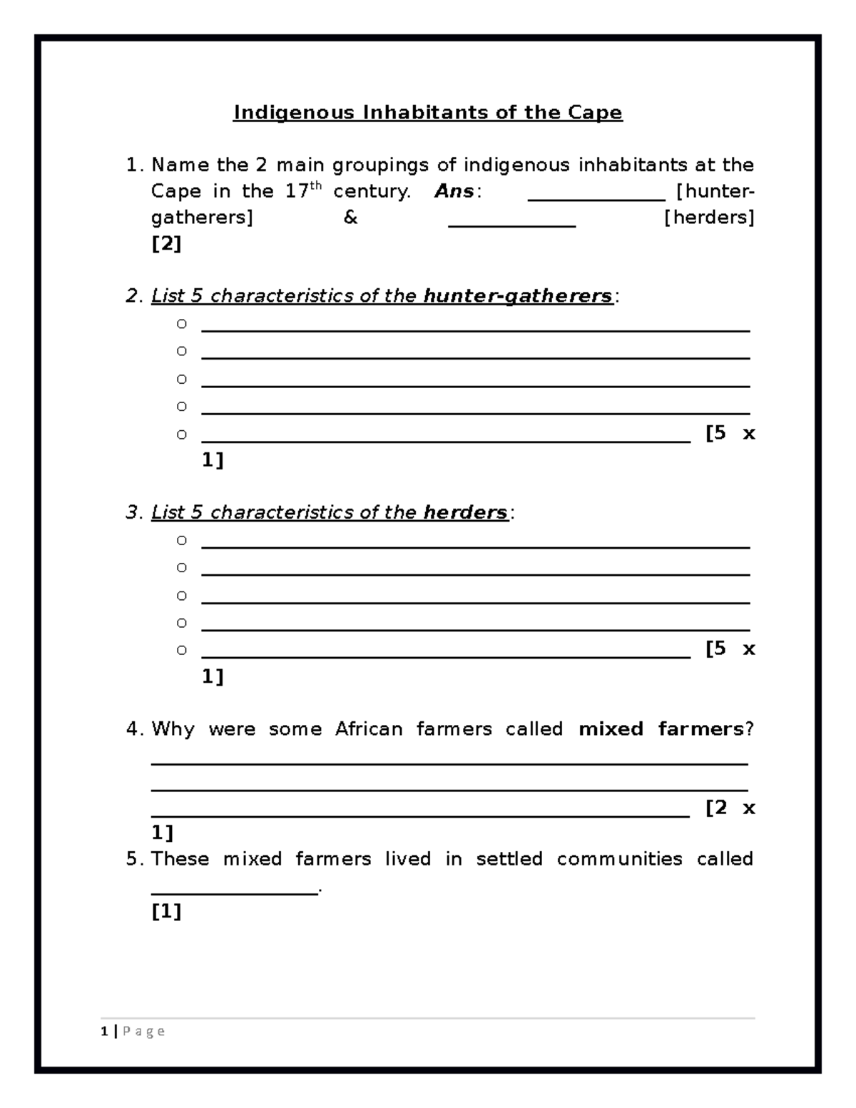 History - Grade 7 - Indigenous Peoples & Dutch Settlement Notes - Studocu